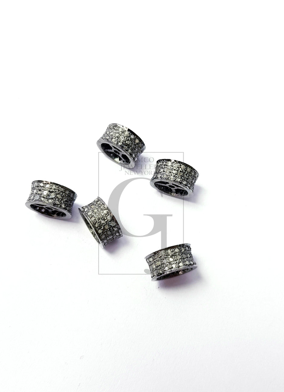 Diamond Rondelles Beads – Gemco Jewelry New York Inc