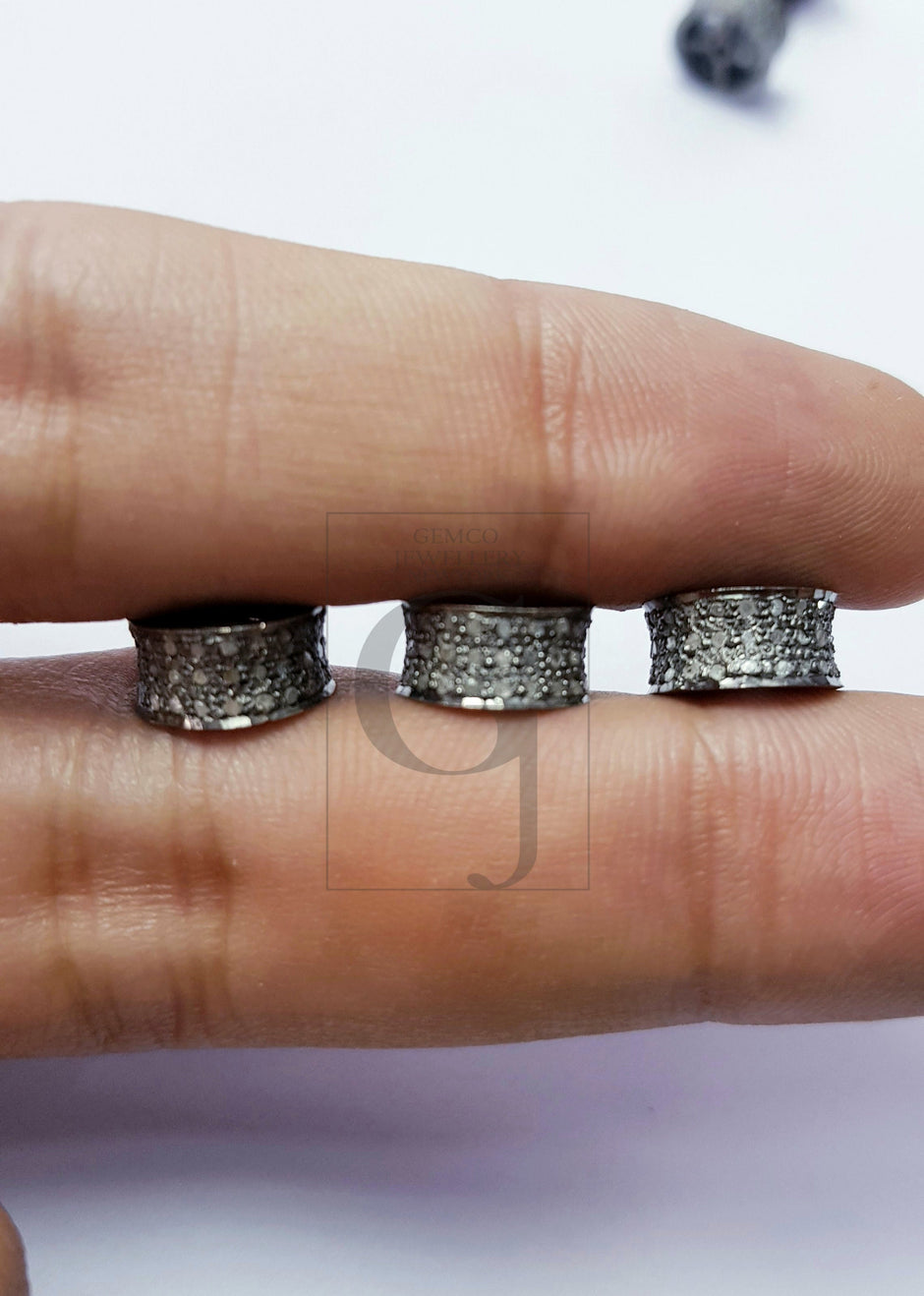 Diamond Rondelles Beads – Gemco Jewelry New York Inc