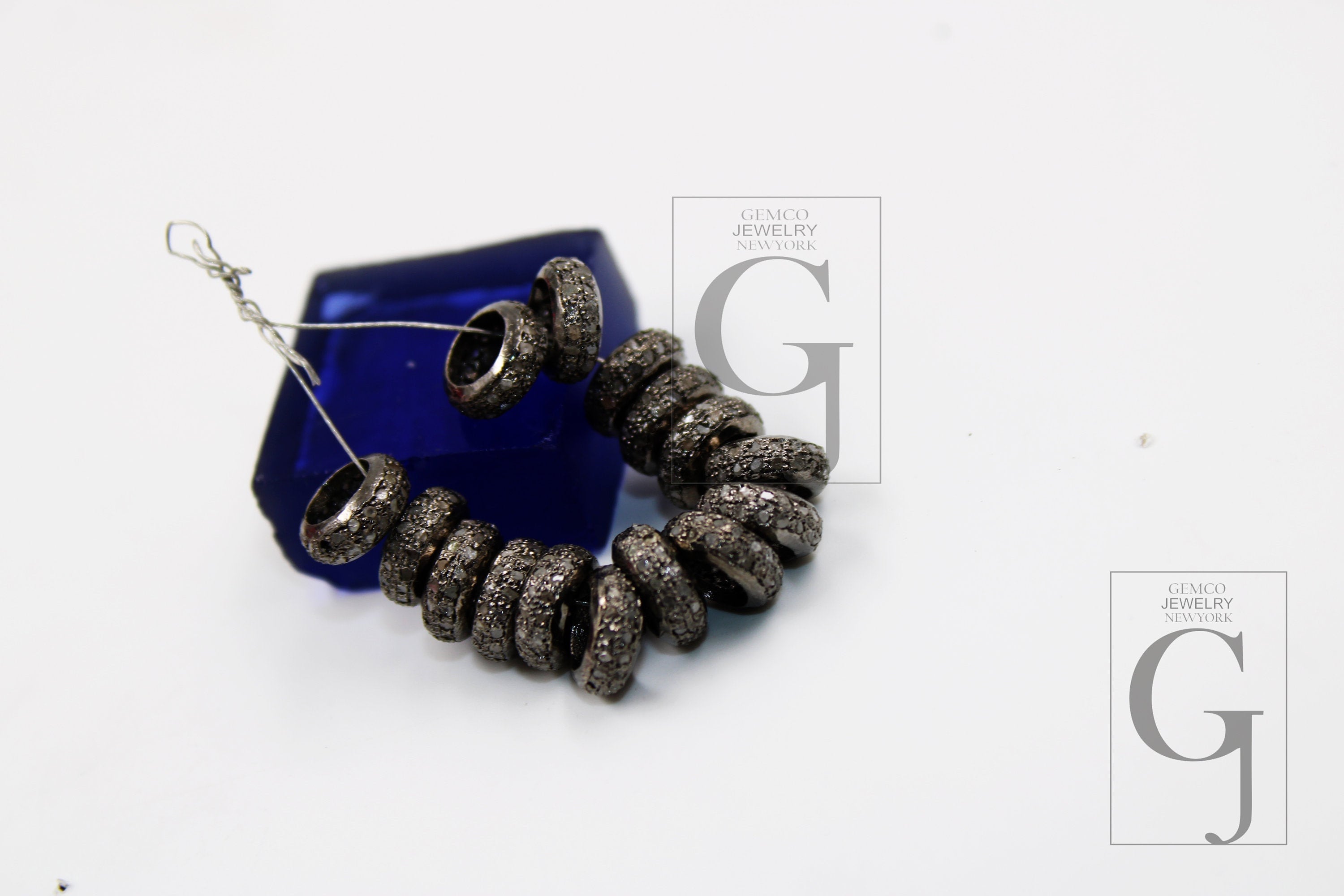 Diamond Rondelles Beads – Gemco Jewelry New York Inc