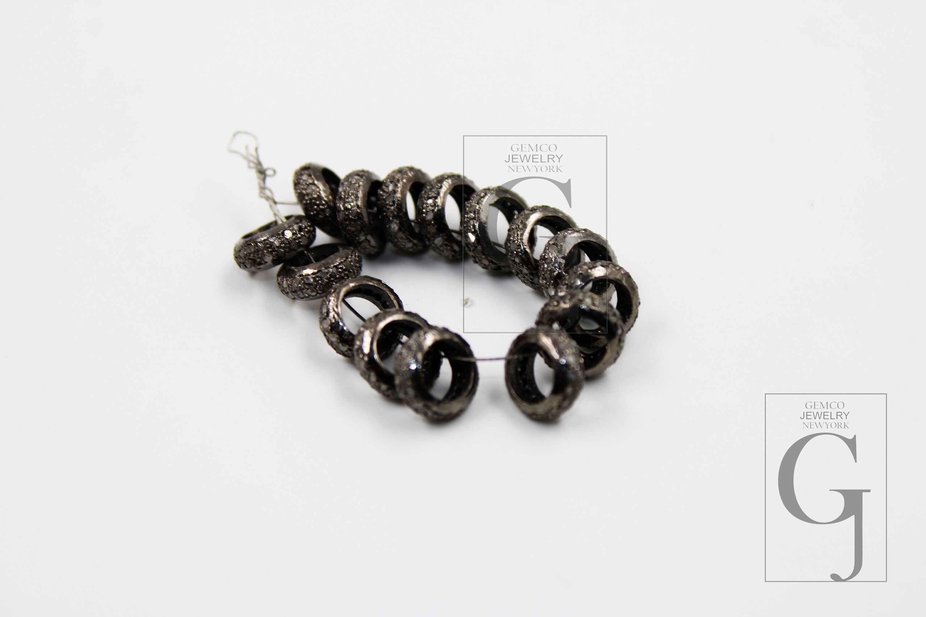 Diamond Rondelles Beads – Gemco Jewelry New York Inc