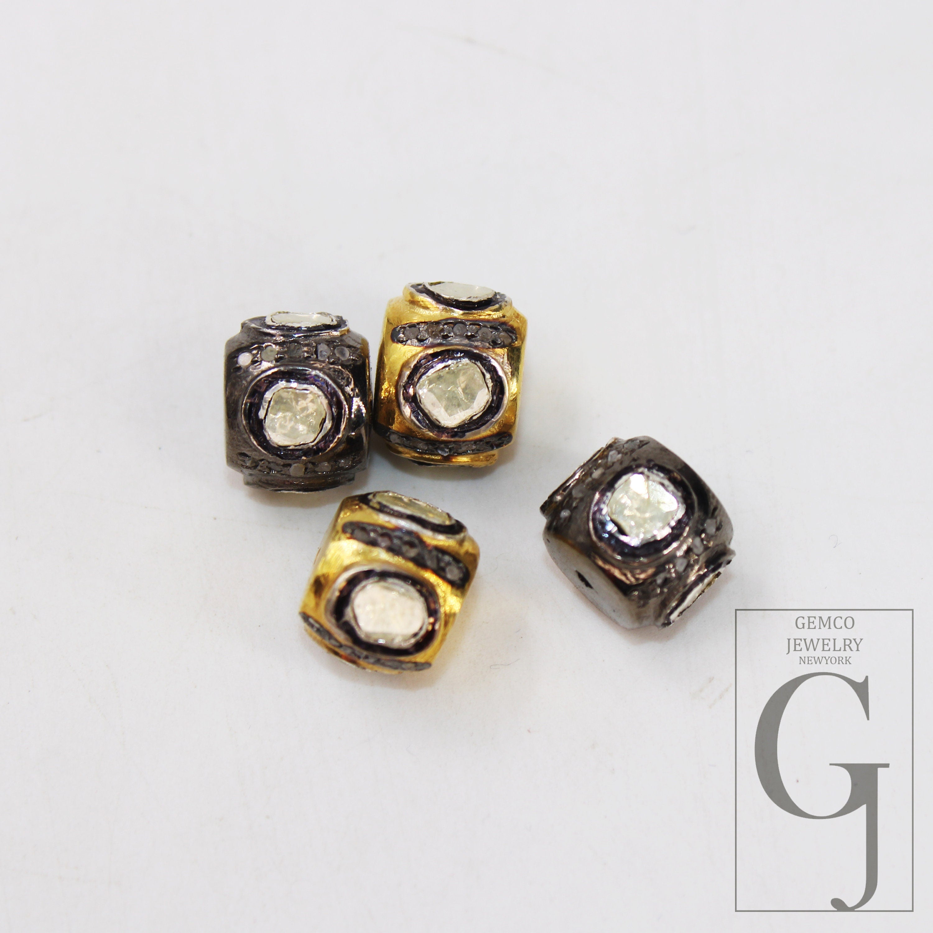 Diamond Rondelles Beads – Gemco Jewelry New York Inc