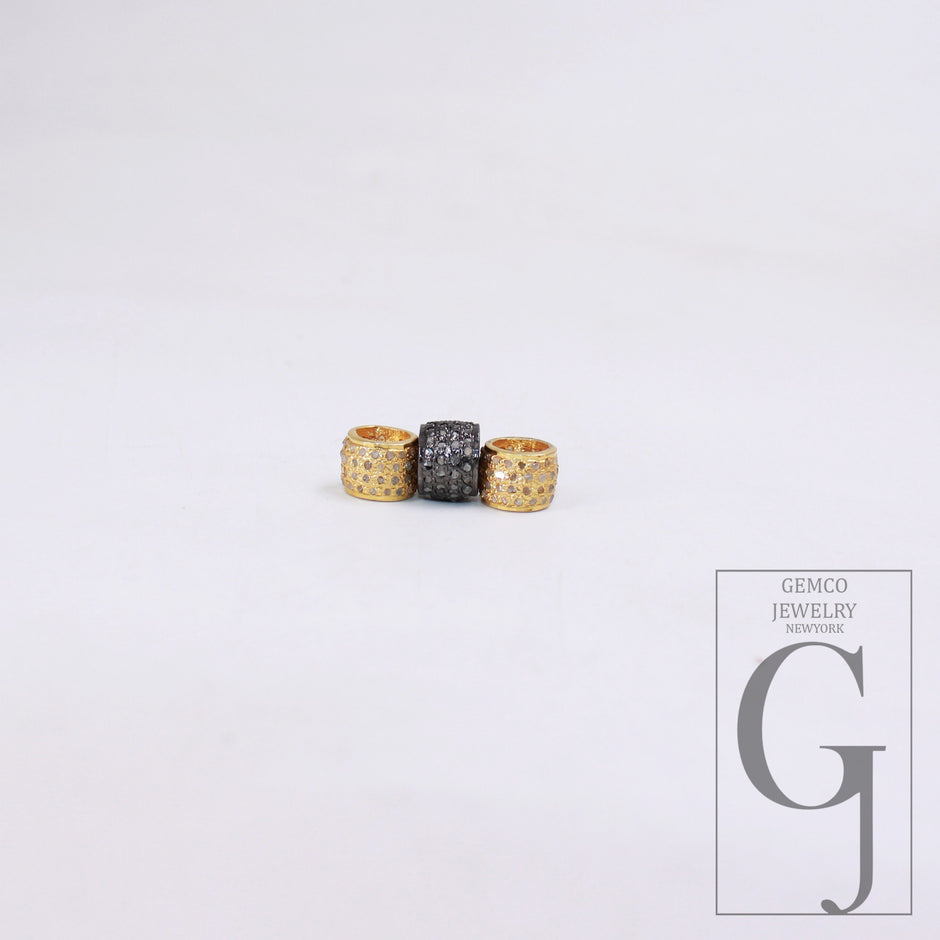 Diamond Rondelles Beads – Gemco Jewelry New York Inc