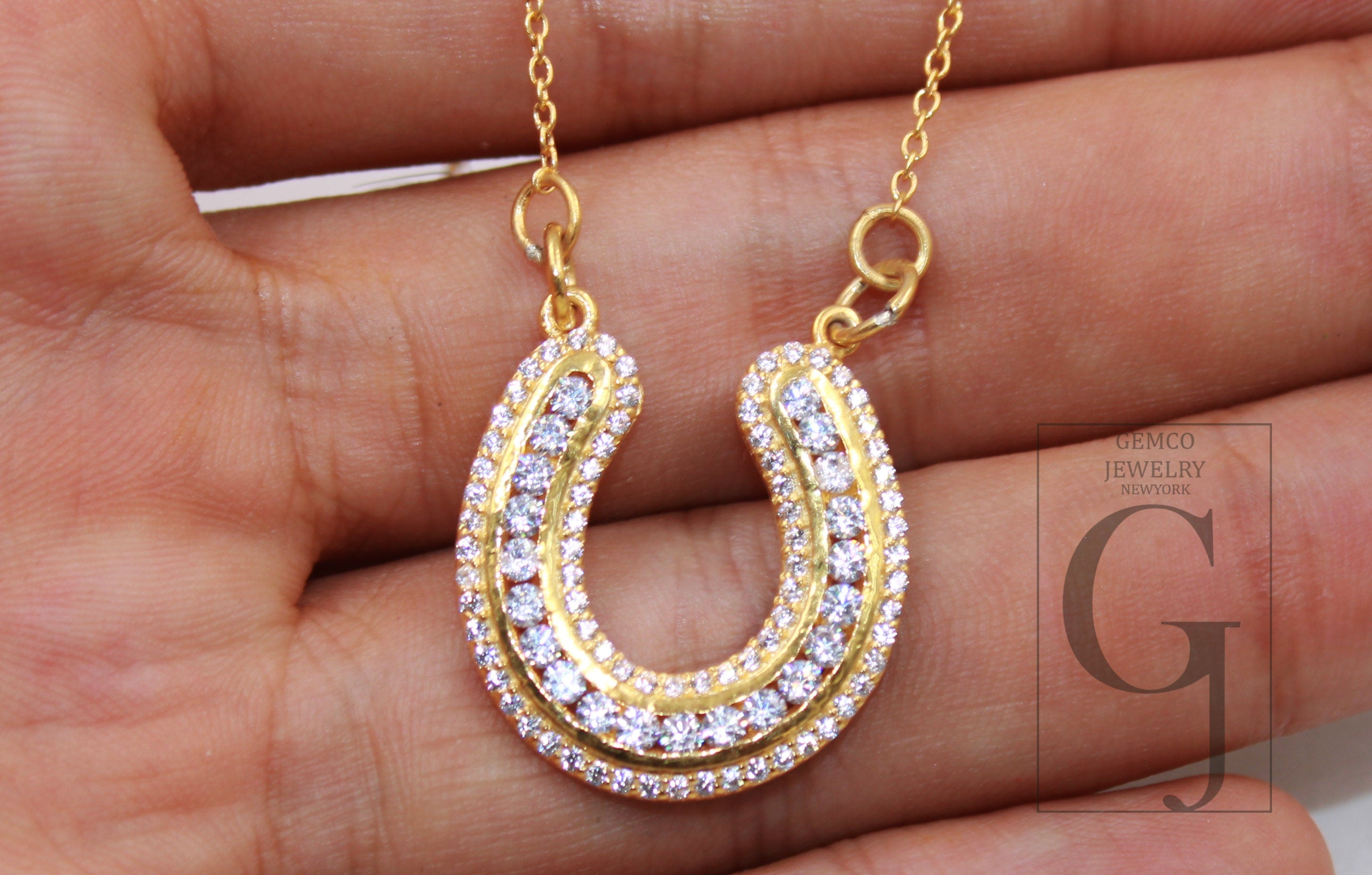 Pave Diamond Necklace – Gemco Jewelry New York Inc